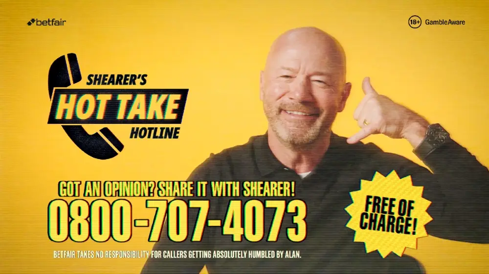 Betfair Opens Alan Shearer Hotline For World Cup Fan Takes
